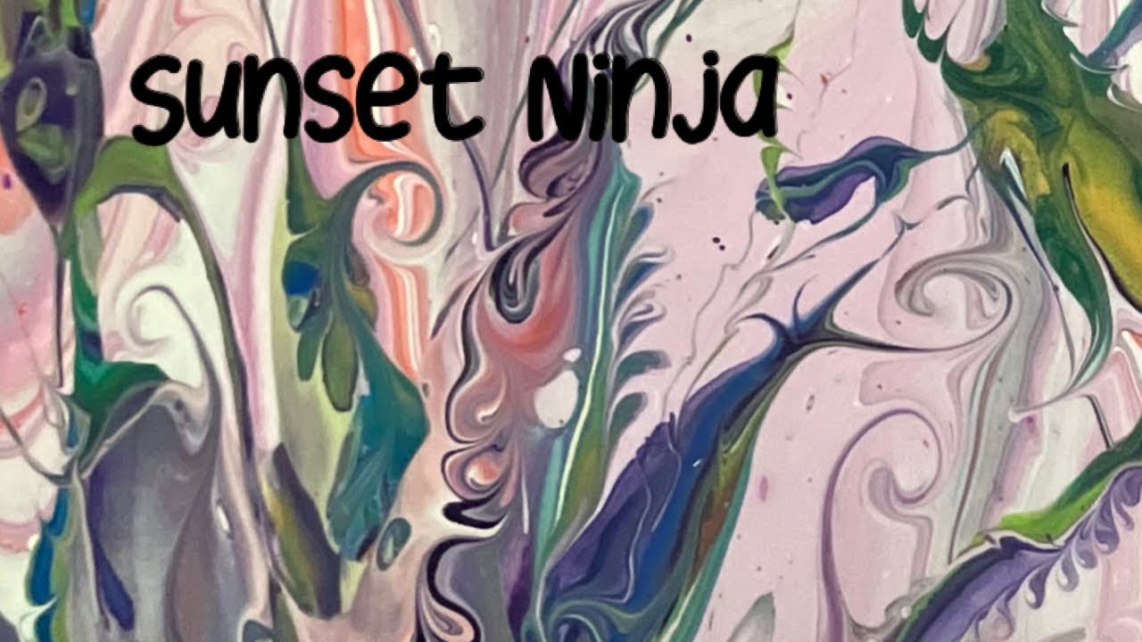 Ninja Sunset secrets revealed! Nate's Art Lab Collab Ninja Swipe - YouTube