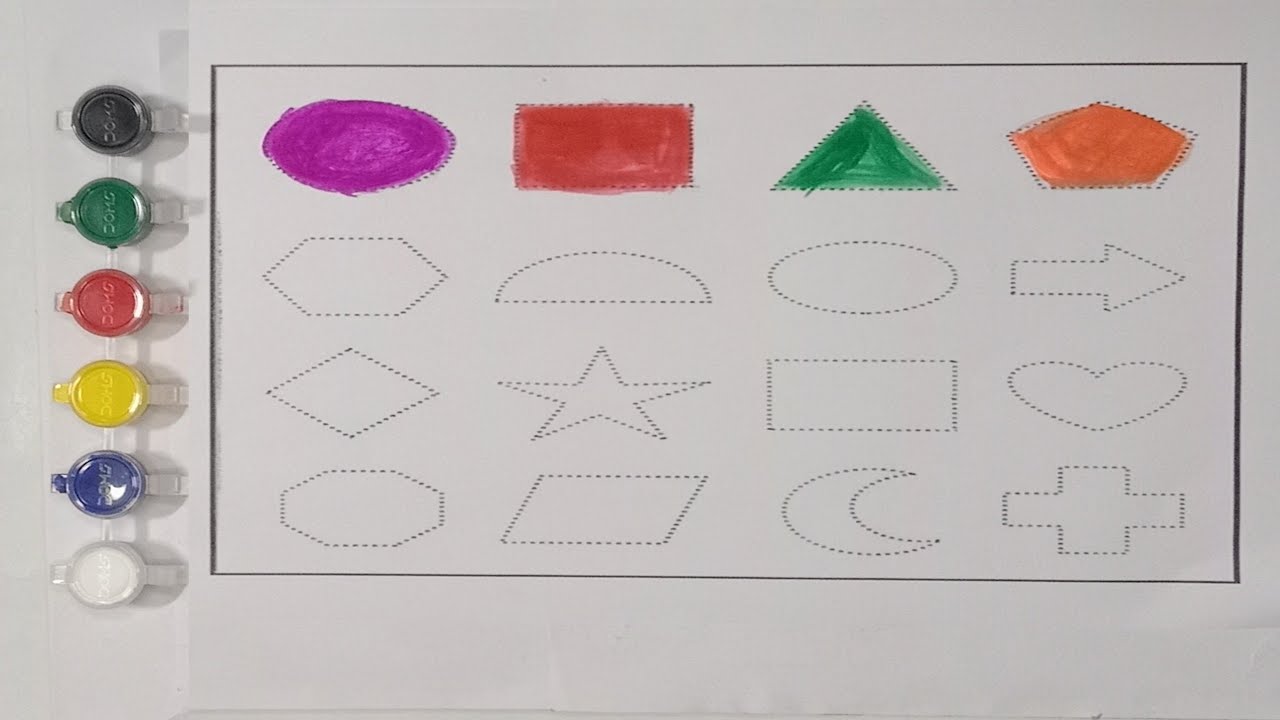 Shapes // Learn Shapes Names // Geometric Shapes for kids // 2D shapes ...