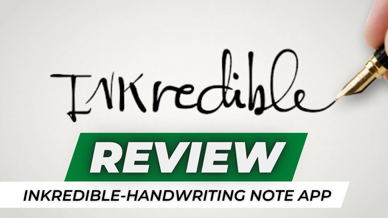 INKredible-Handwriting Note app review | Is INKredible app free ...