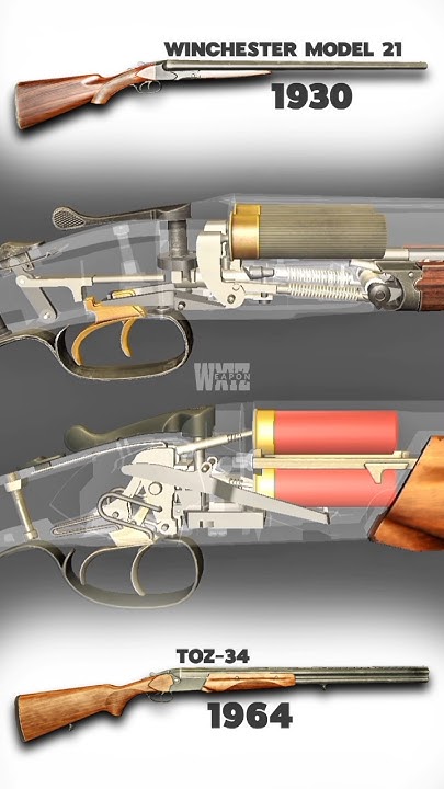 Winchester Model 21 x TOZ-34 - YouTube