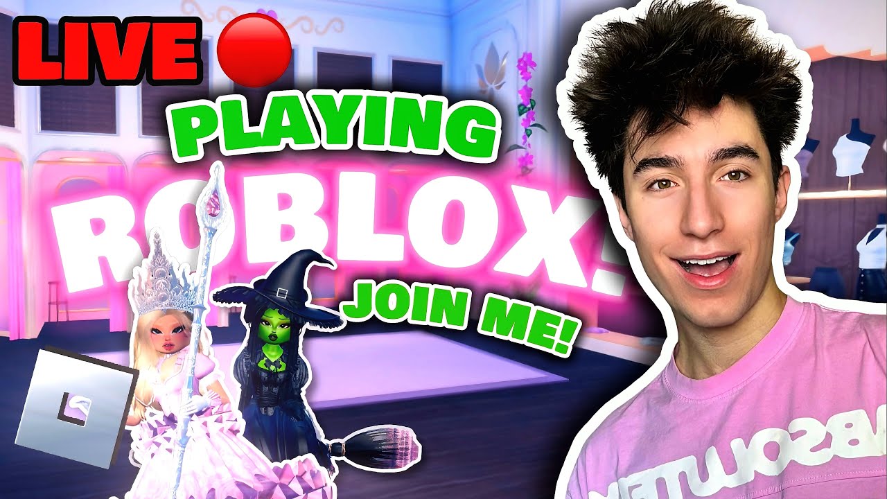 LIVE! PLAYING ROBLOX! JOIN ME! - YouTube