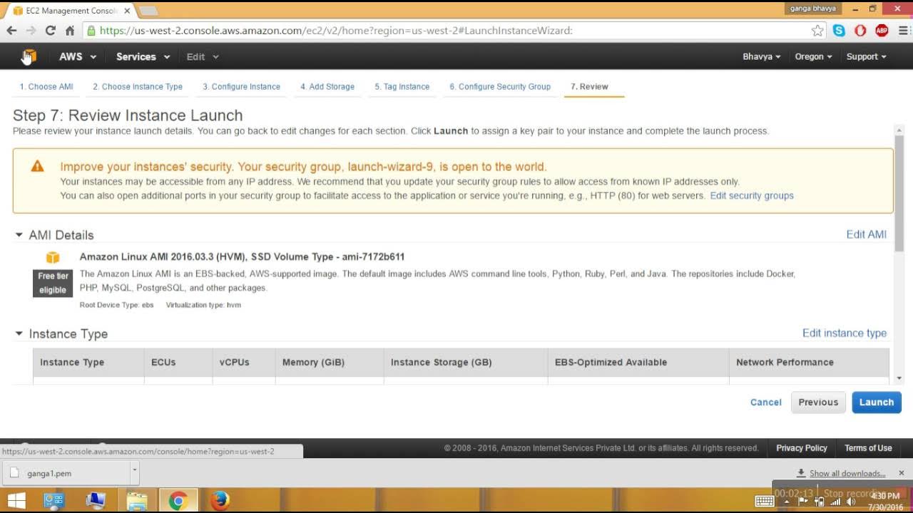Aws showing hello world - YouTube
