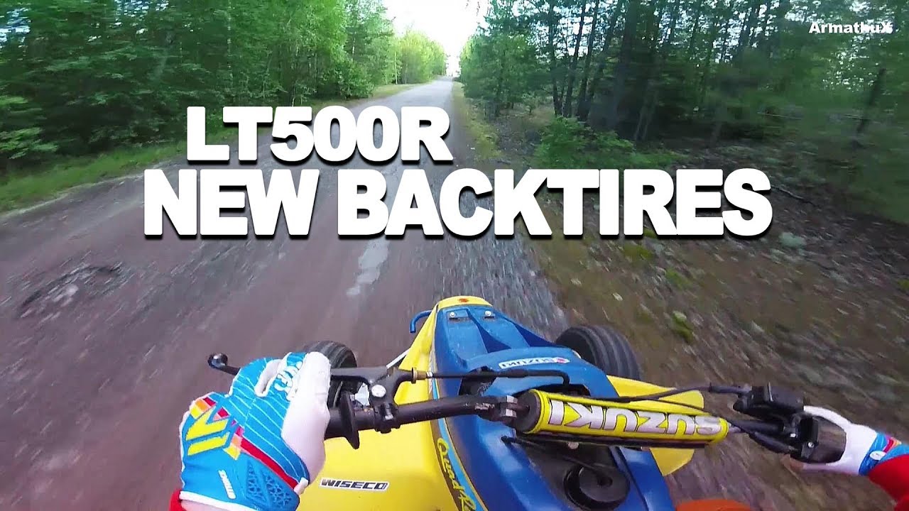Suzuki LT500R Quad Racer & New Tires - YouTube