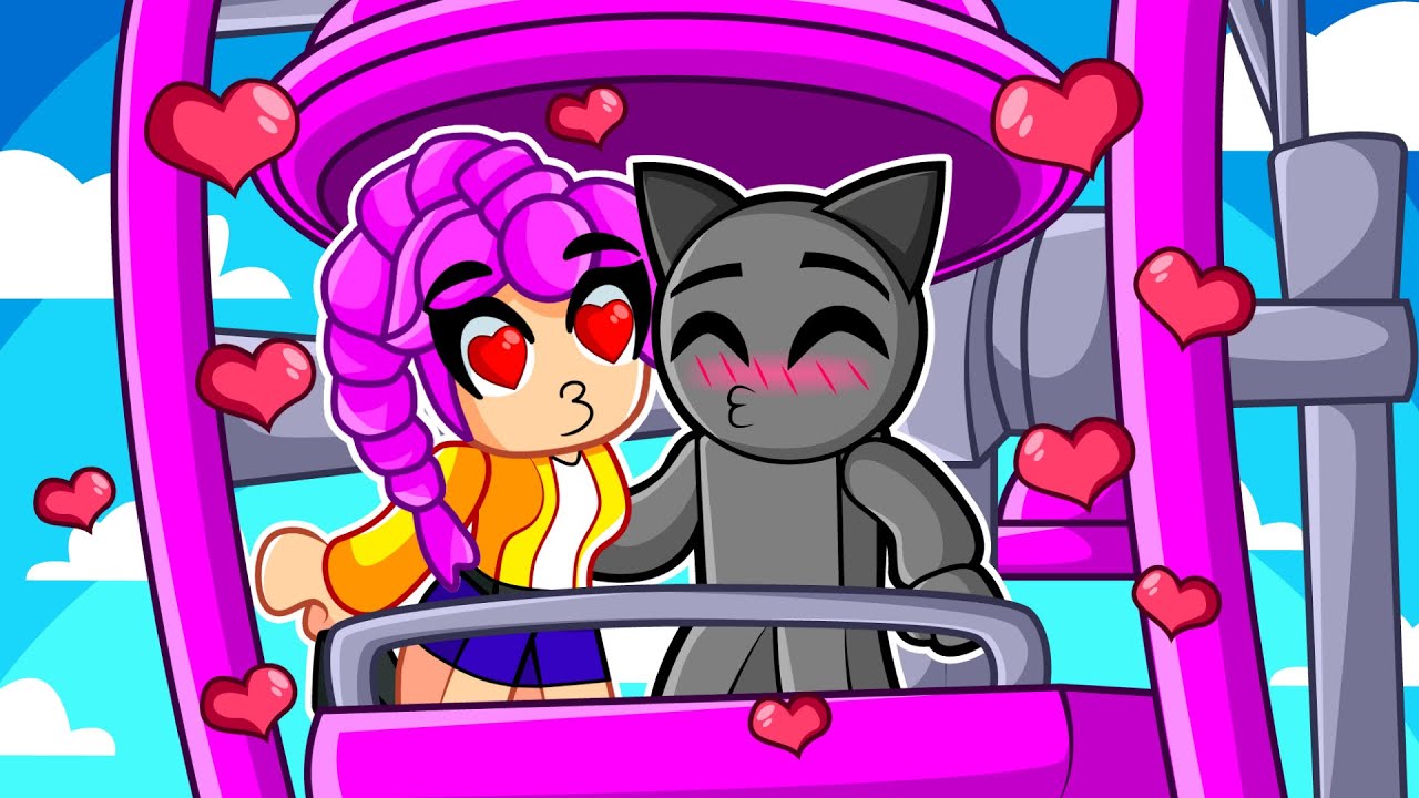 ¡GRAY Tiene una CITA ROMANTICA con RUMI HUNTRIX en Roblox! (sprunki ...