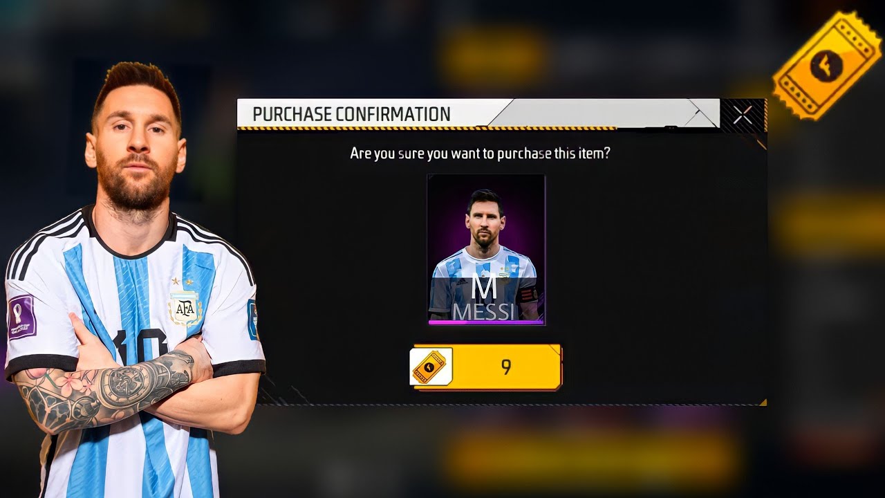 5 cards gold🔥😱free Messi character all server🇮🇳🇸🇦🇧🇷world cup free fire ...