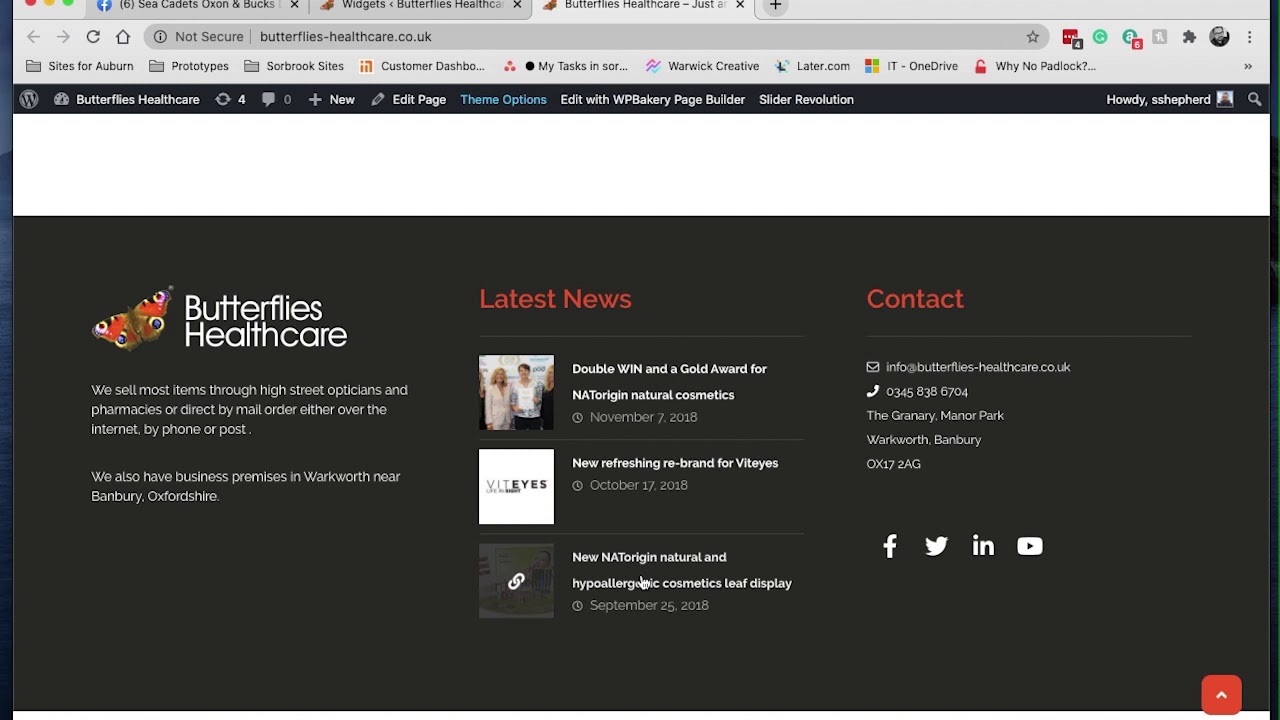 Wordpress Xtra theme - Editing The Footer - YouTube