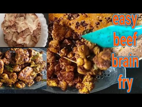 beef brain fry/ ബീഫ് തലച്ചോർ ഫ്രൈ /easy beef brain recipe - YouTube