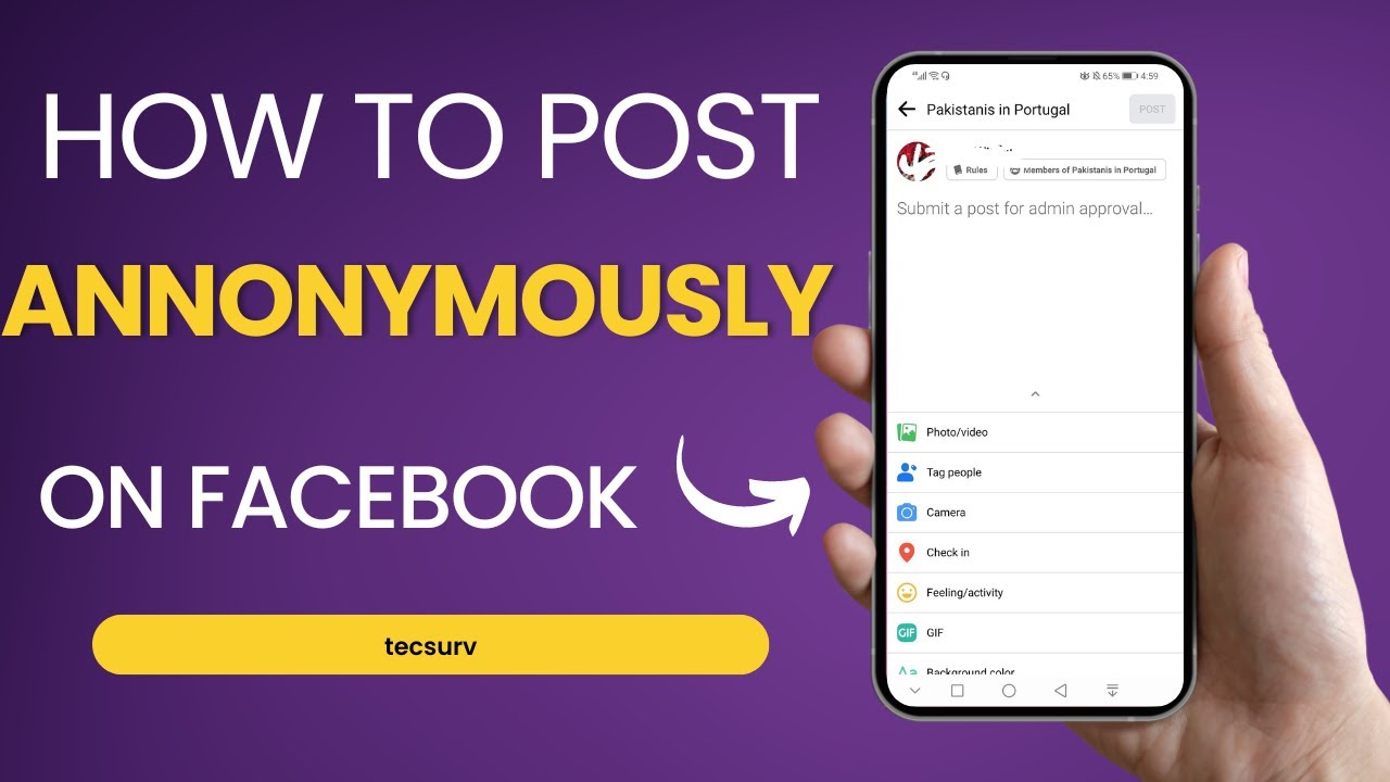 How to Post Anonymously on Facebook GROUPS (ANDROID, iPhone, Laptop ...