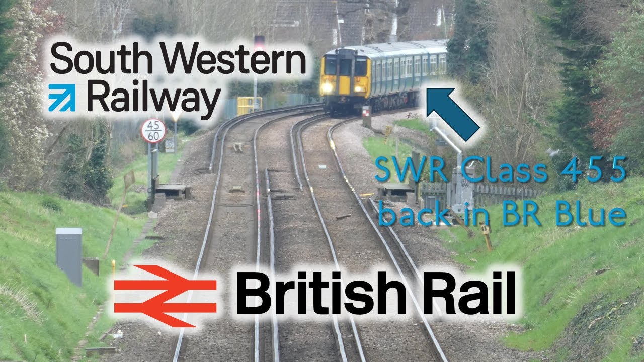 South Western Railways retro liveried class 455 in British Railways ...