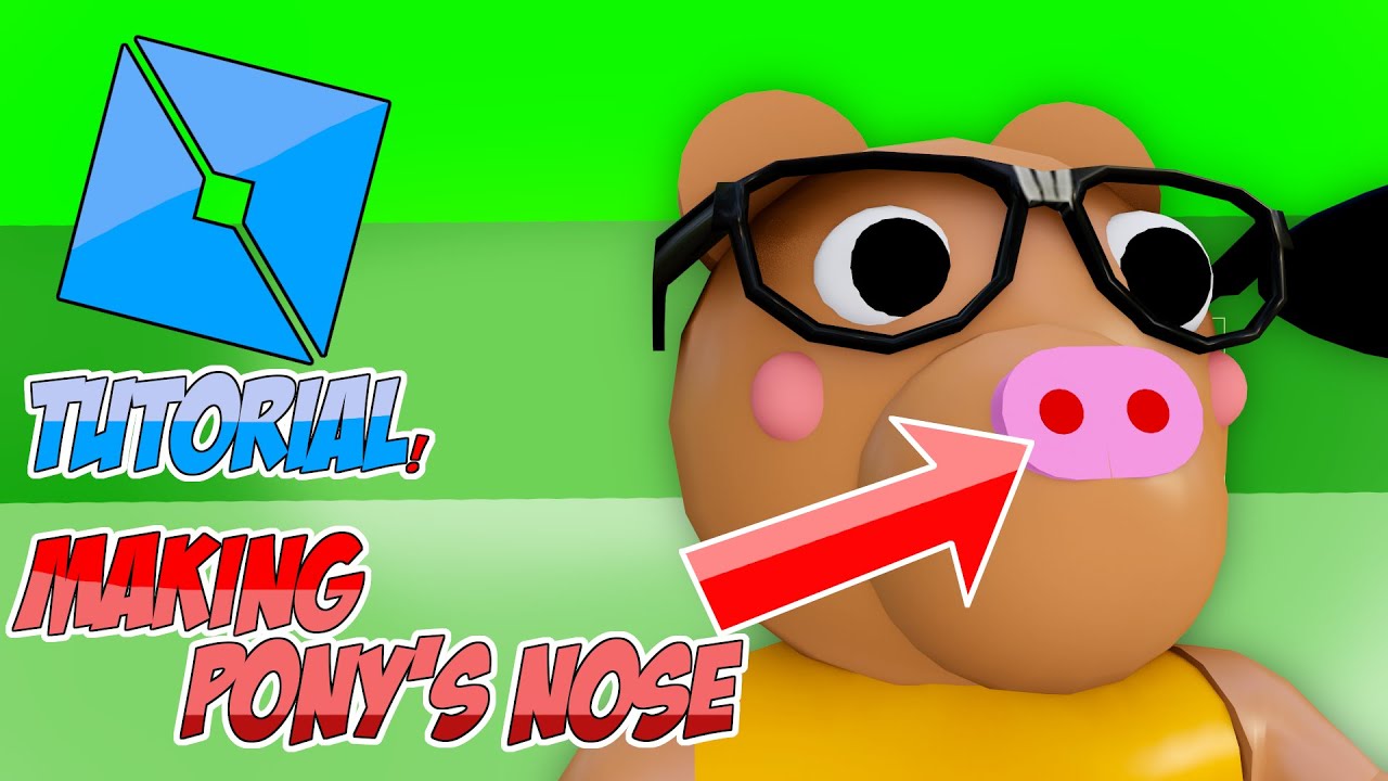 Piggy Roblox Custom Character Modeling tutorial | making Pony Nose # ...