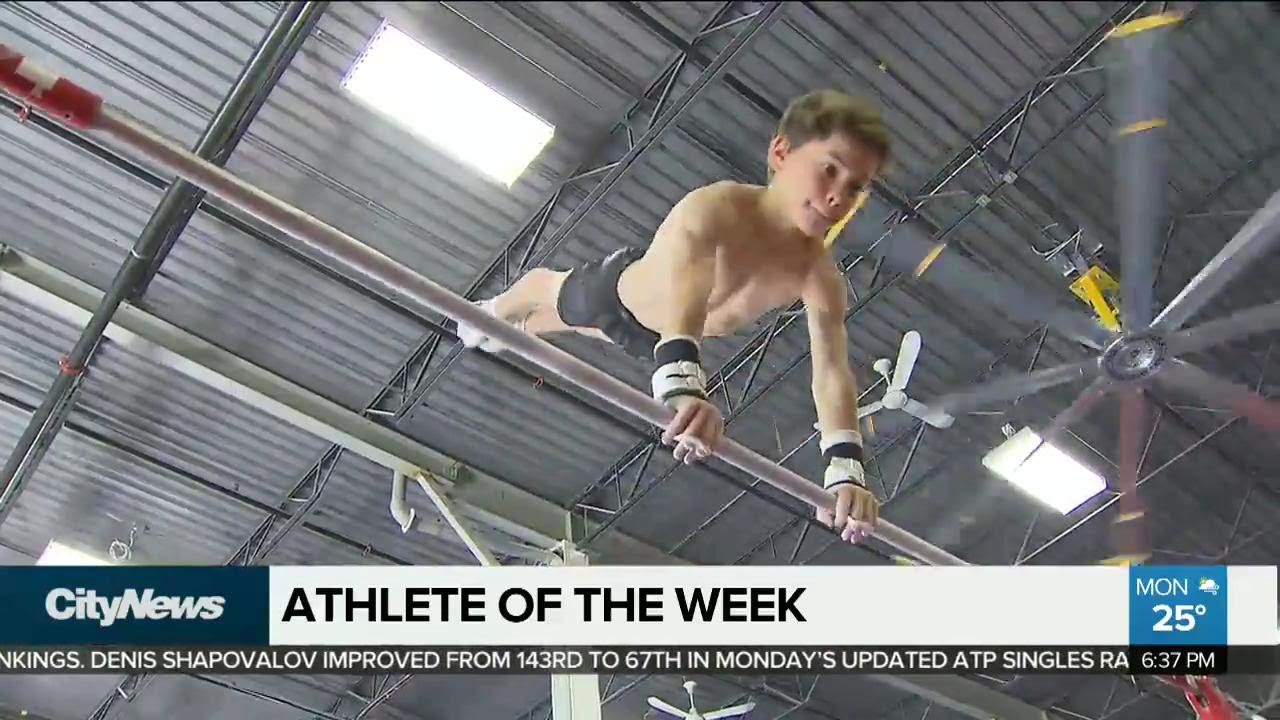Athlete of the Week: Gymnast Samuel Rakita - YouTube