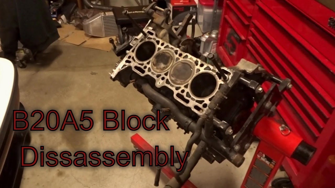 Disassembling the B20A5 Block - YouTube