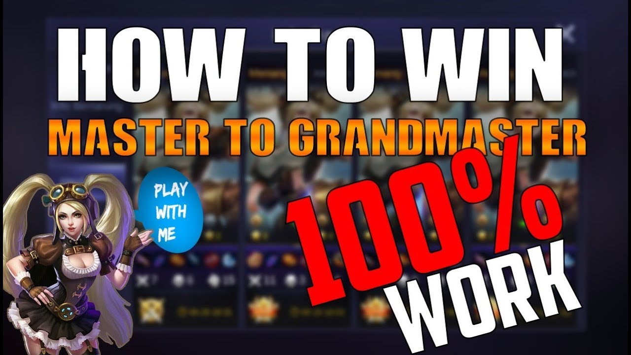TIPS & TRICK AUTO WIN 100% FROM MASTER TO GRANDMASTER IN MLBB - YouTube