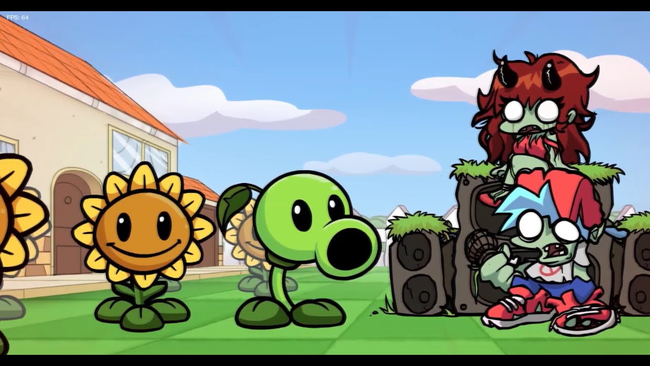 FNF Friday Night Funkin and Rappers VS Plants + Cutscenes (FNF Crazy ...