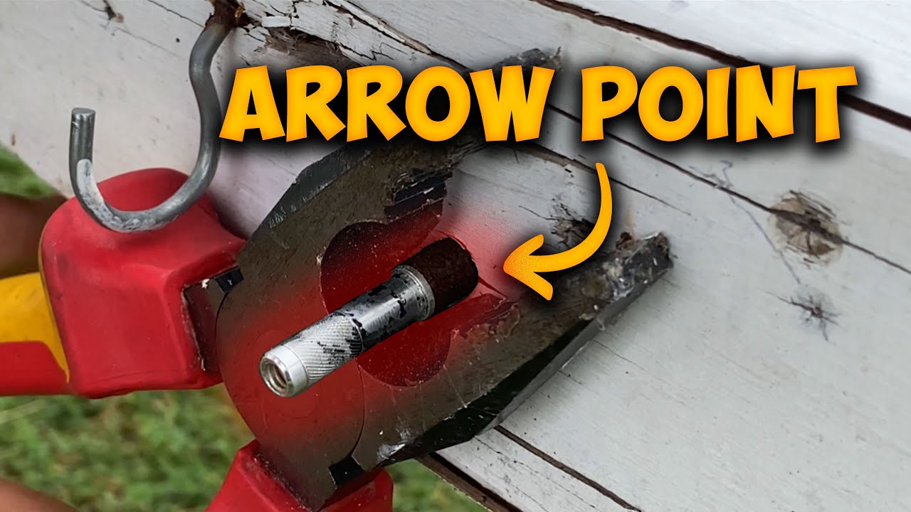 Watch me pull ARROW POINTS out of wood! (SATISFYING) - YouTube