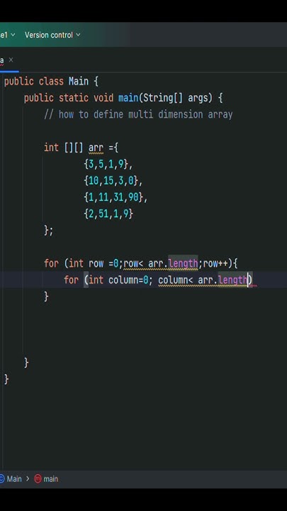 Multi dimension Array in Java #code #coder #coding#shorts #shortvideo #java - YouTube