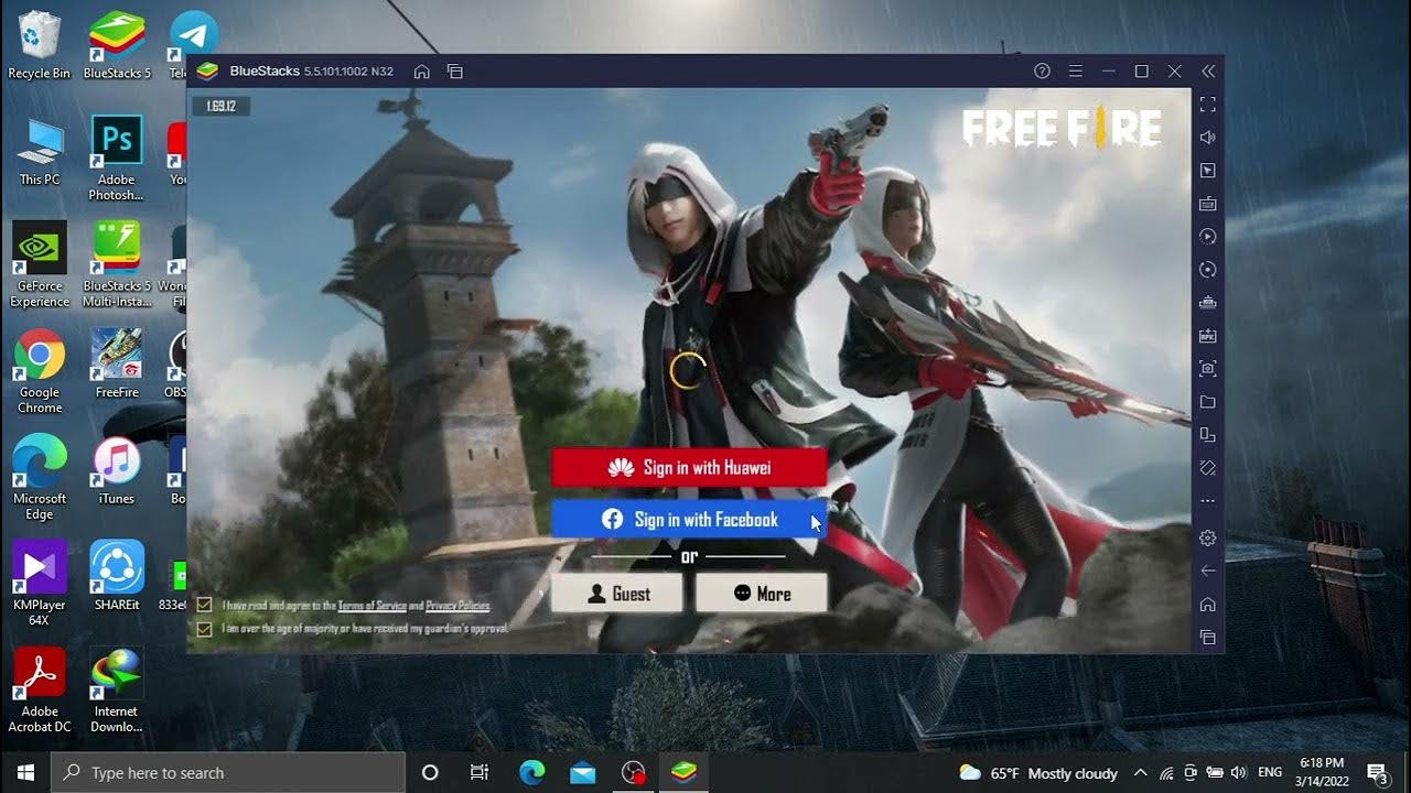 آموزش نصب و تنظیمات فری فایر روی پی سی - YouTube