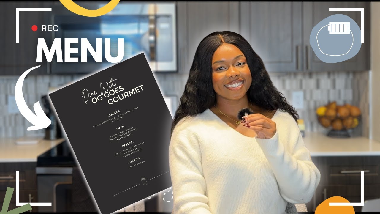 how to create an amazing dinner party menu in four simple steps! - YouTube