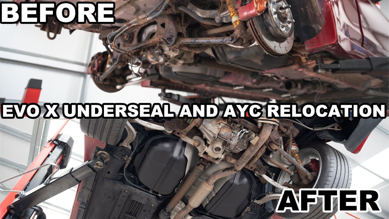 EVO X GETS UNDERSEAL AND AYC RELOCATION - YouTube