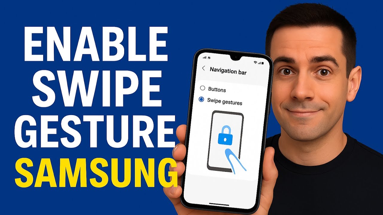 How To Enable Swipe Gesture on Samsung Phone - YouTube