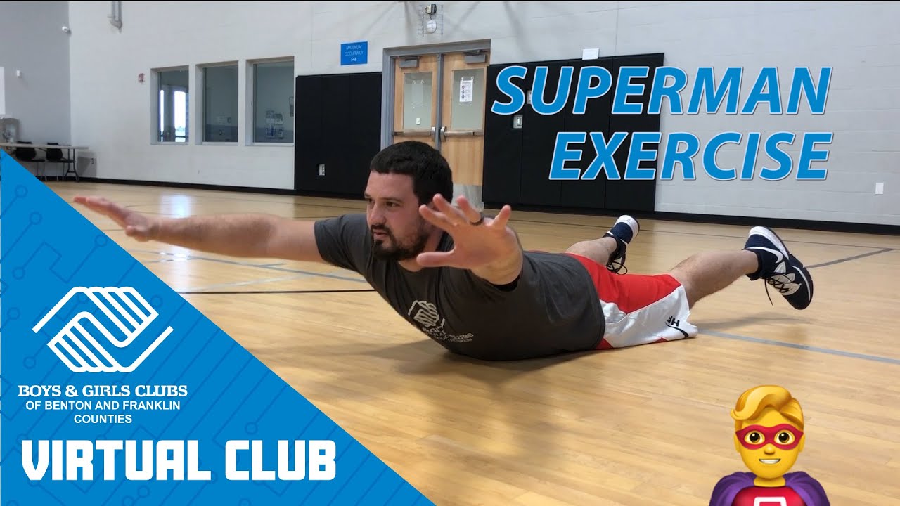 Workout At Home: How To Do A Superman Exercise - YouTube