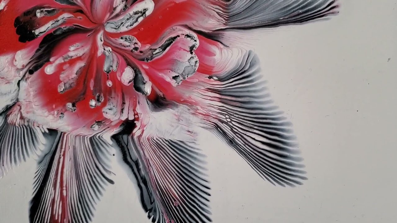 # 122 Stunning Beautiful Flower Pour Art~Acrylic Pour Painting ...