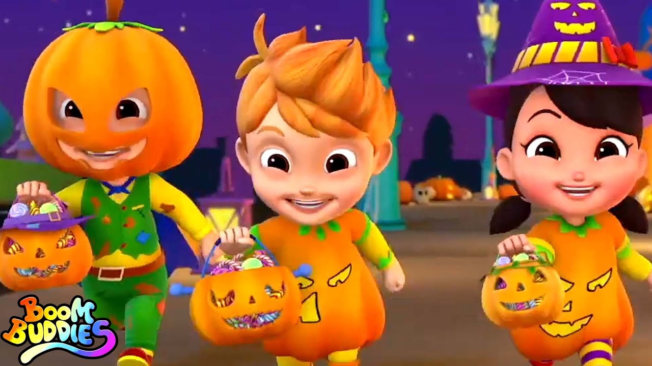 Cinco Pequeñas Calabazas Vídeo de Halloween en 3d y Canciones ...