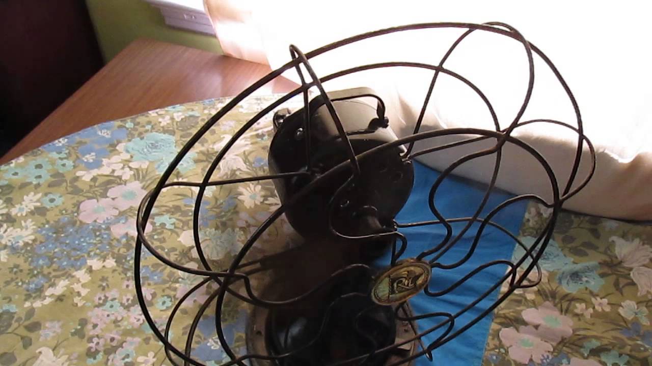 1930's robbins myers vintage electric fan - YouTube