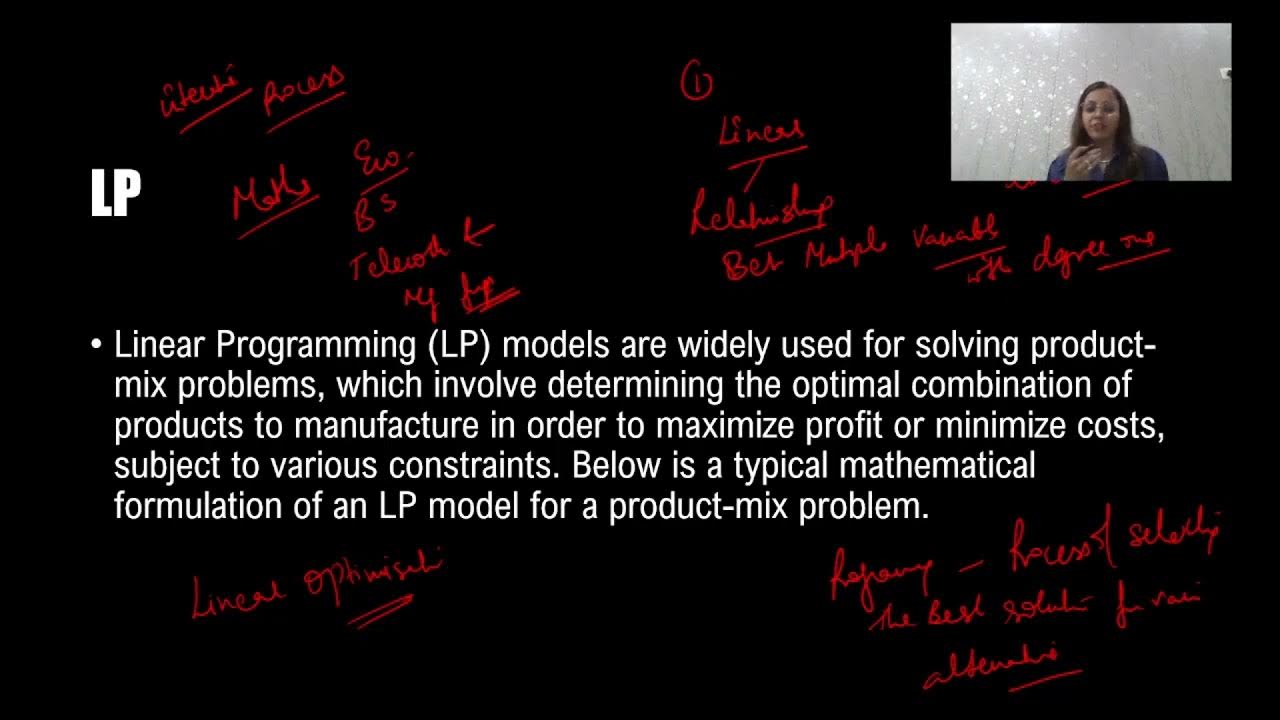 Block-2 L 1 linear programming - YouTube