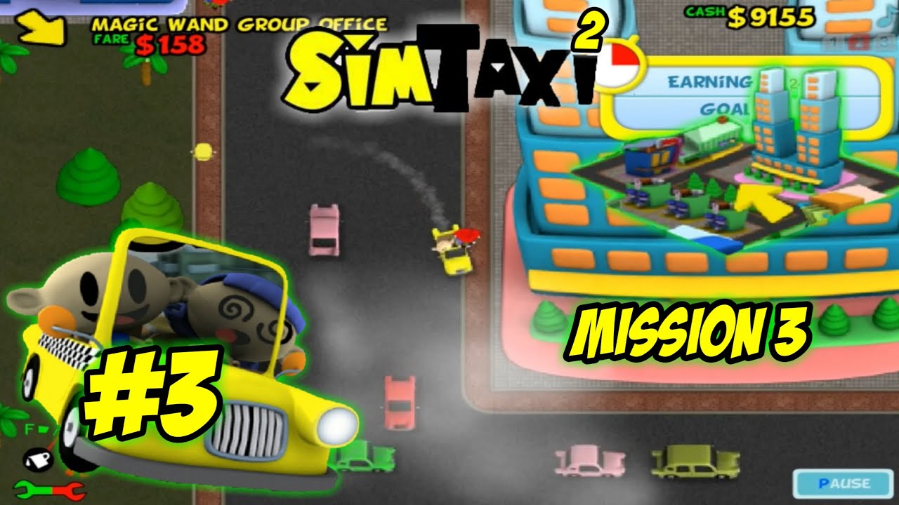 Sim Taxi 2 - Gameplay Part 3 - Campaign Mission 3 - Old Flash Player Games - YouTube