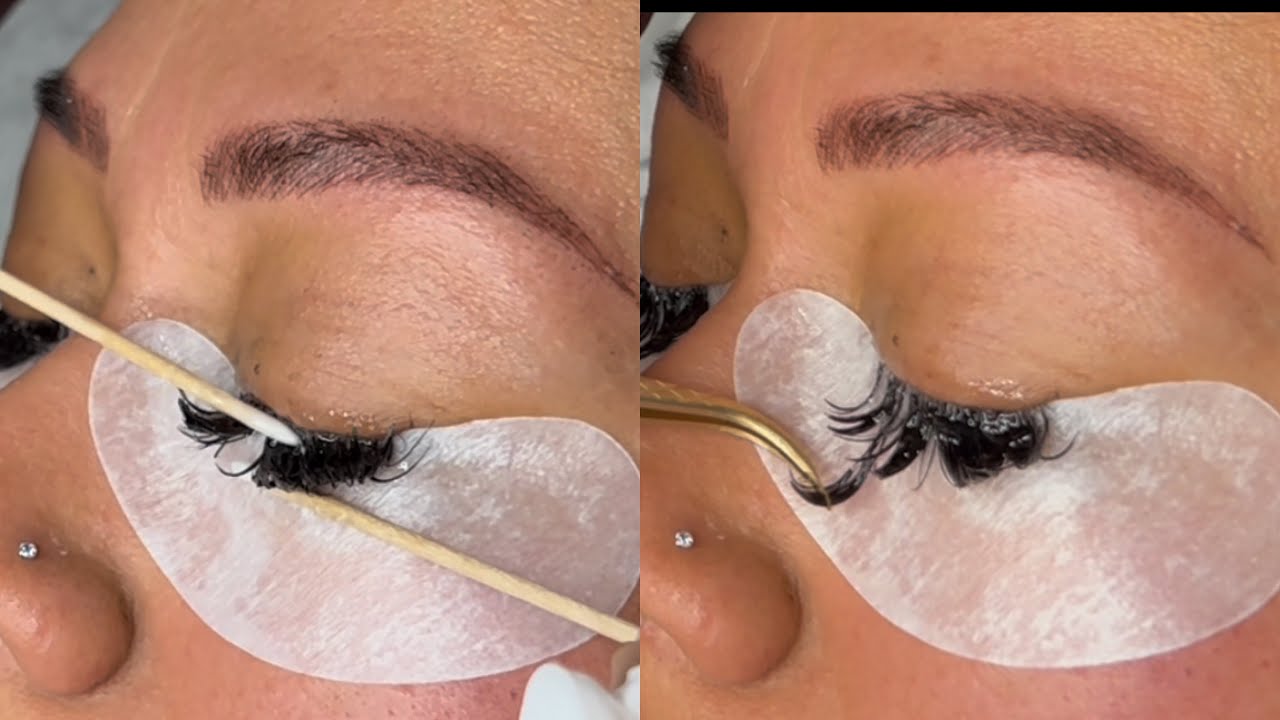 How I Do A Full Lash Removal | No Burning Eyes - YouTube