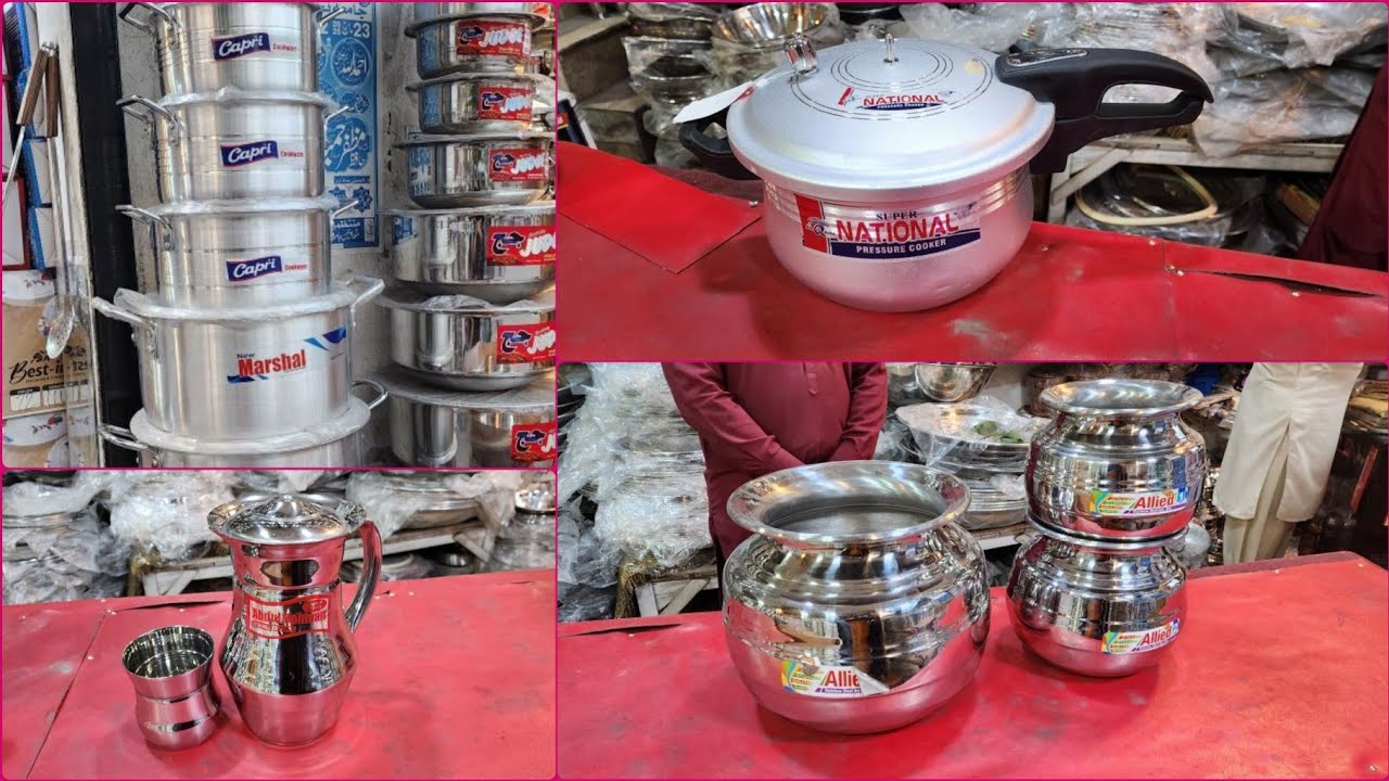 Silver Steel Bartan Wholesale Market Pakistan/Stainless Steel Cookware ...
