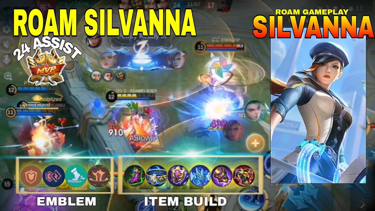 Silvanna Best Build and Emblem 2024 | Silvanna Gameplay pt20 - Roam ...