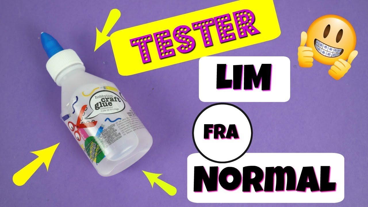 Test af gennemsigtig normal lim - YouTube