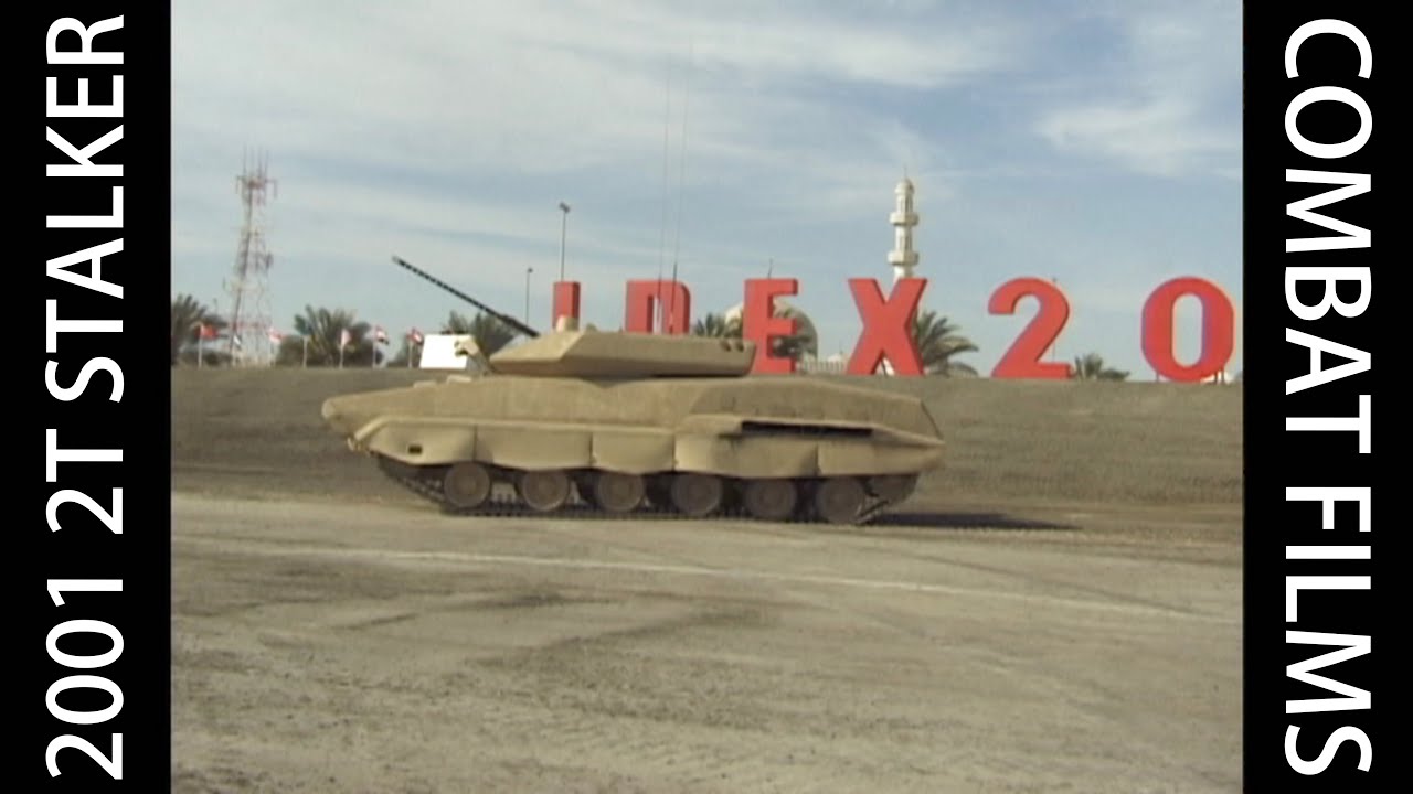 Belarusian 2T Stalker on the mobility course IDEX 2001 - YouTube