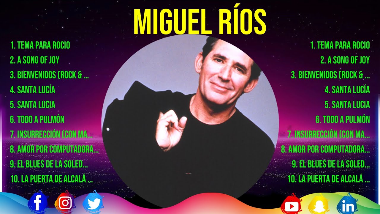 Las 10 mejores canciones de Miguel Ríos 2024 - YouTube