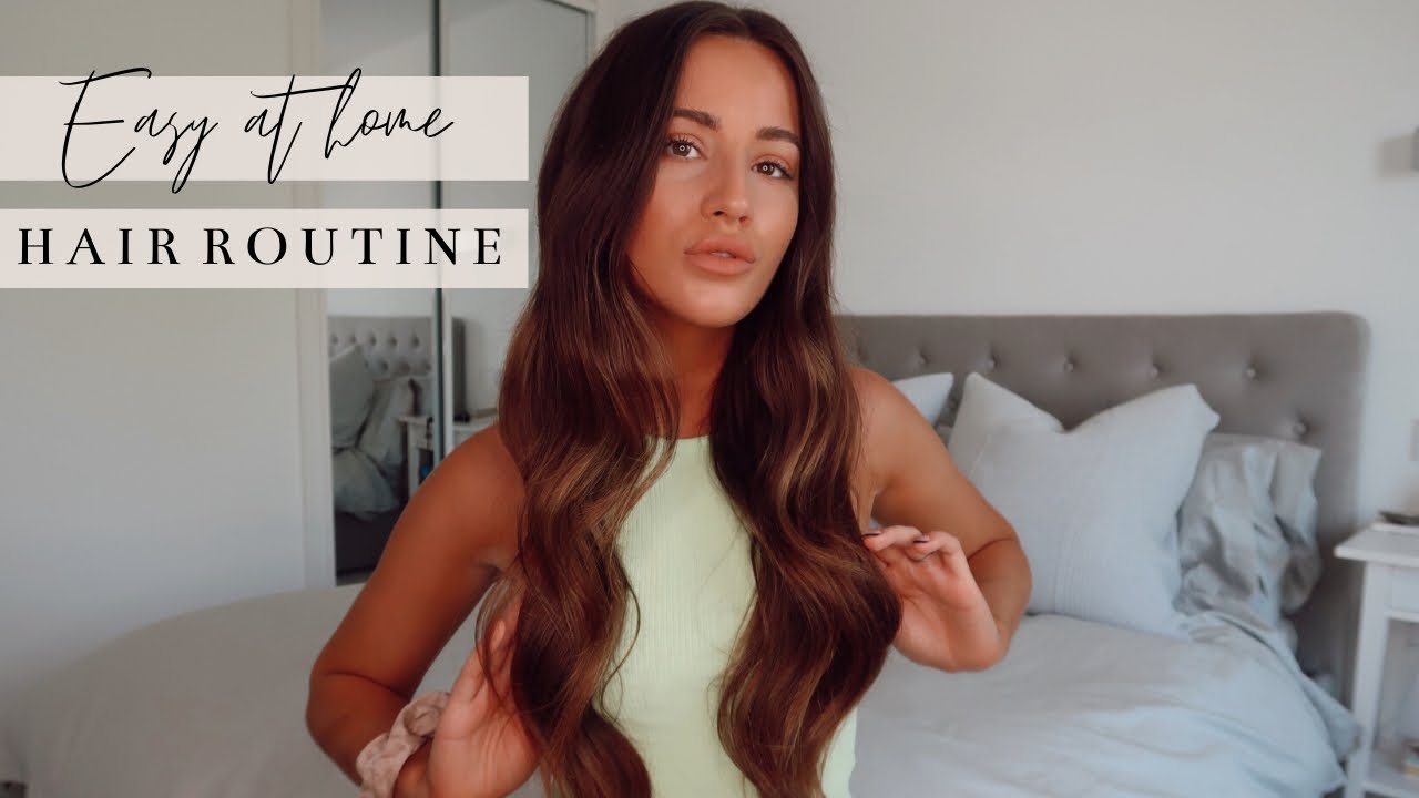 EASY AT HOME HAIR CARE & STYLING ROUTINE | RACHEL HOLLAND - YouTube