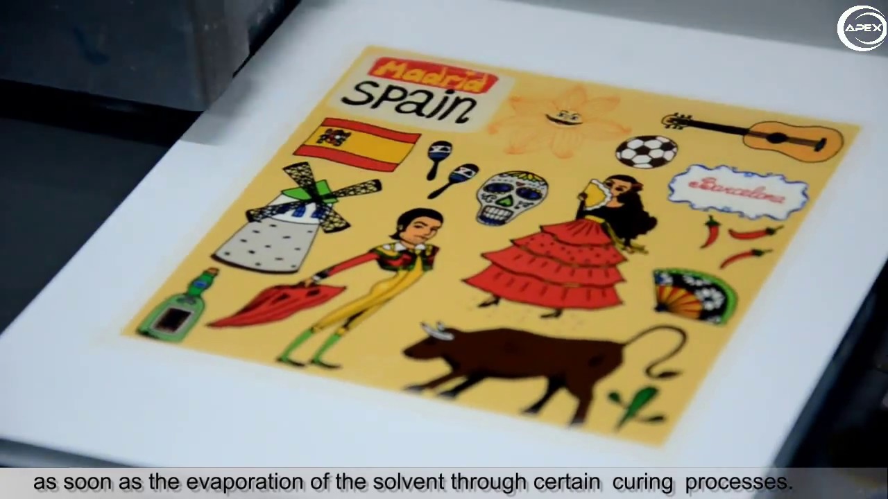 How to Print Varnish with Apex Digital Flatbed UV Printer - YouTube