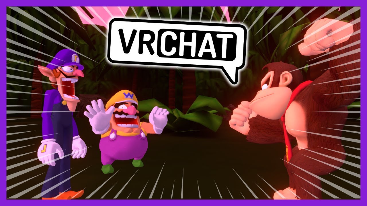 Waluigi & Wario Meet Donkey Kong (VR Chat) - YouTube
