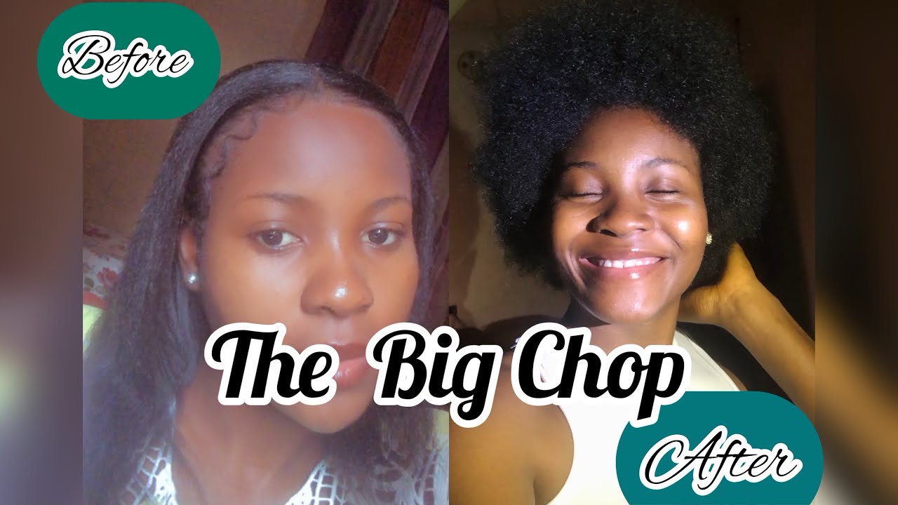 Big Chop on my transition hair | One year post relaxer | My natural ...