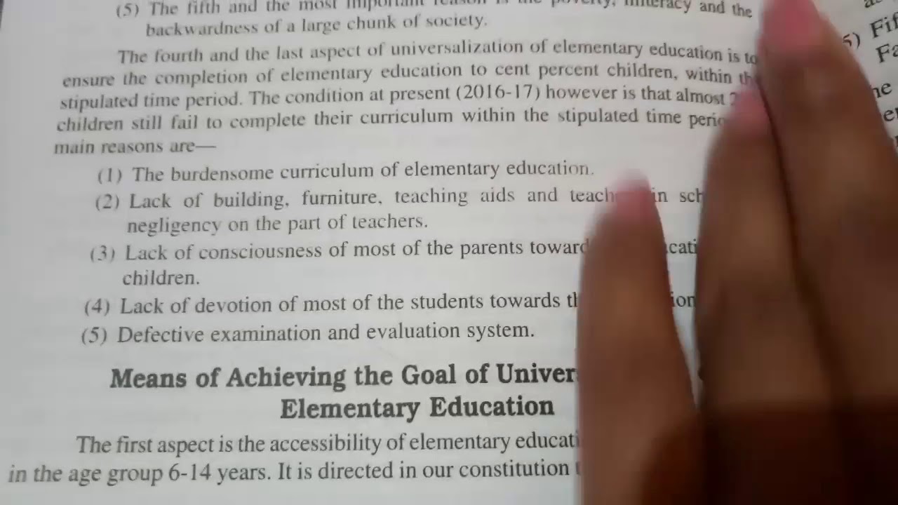 Meaning of Universalization of Elementary Education|Notes on ...