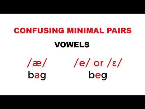 Confusing Minimal Pairs - Vowels - YouTube