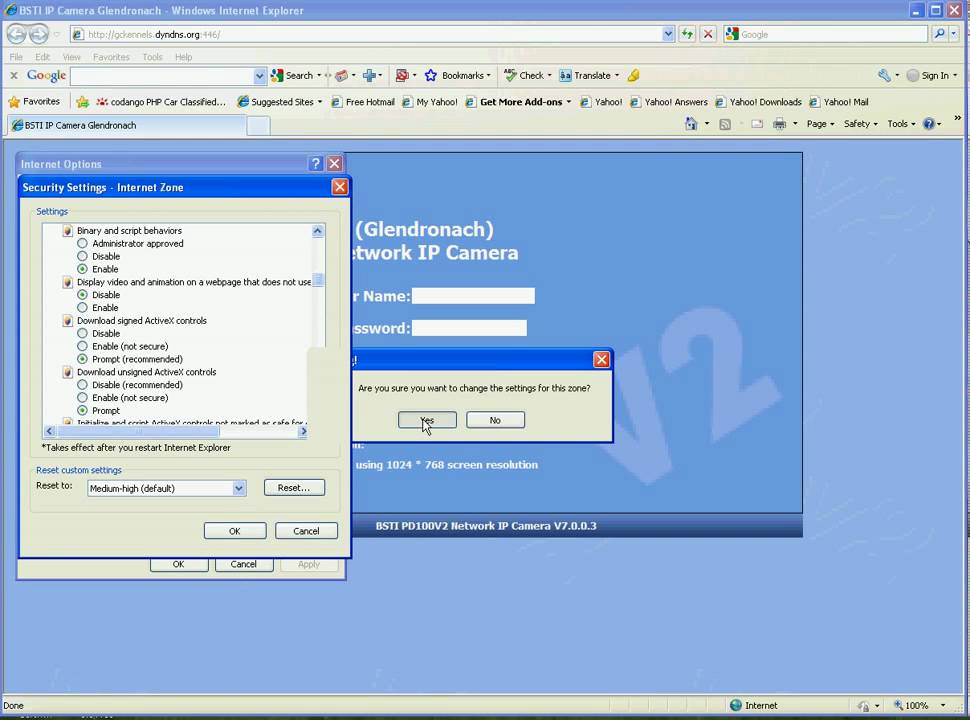 Changing activex settings - YouTube