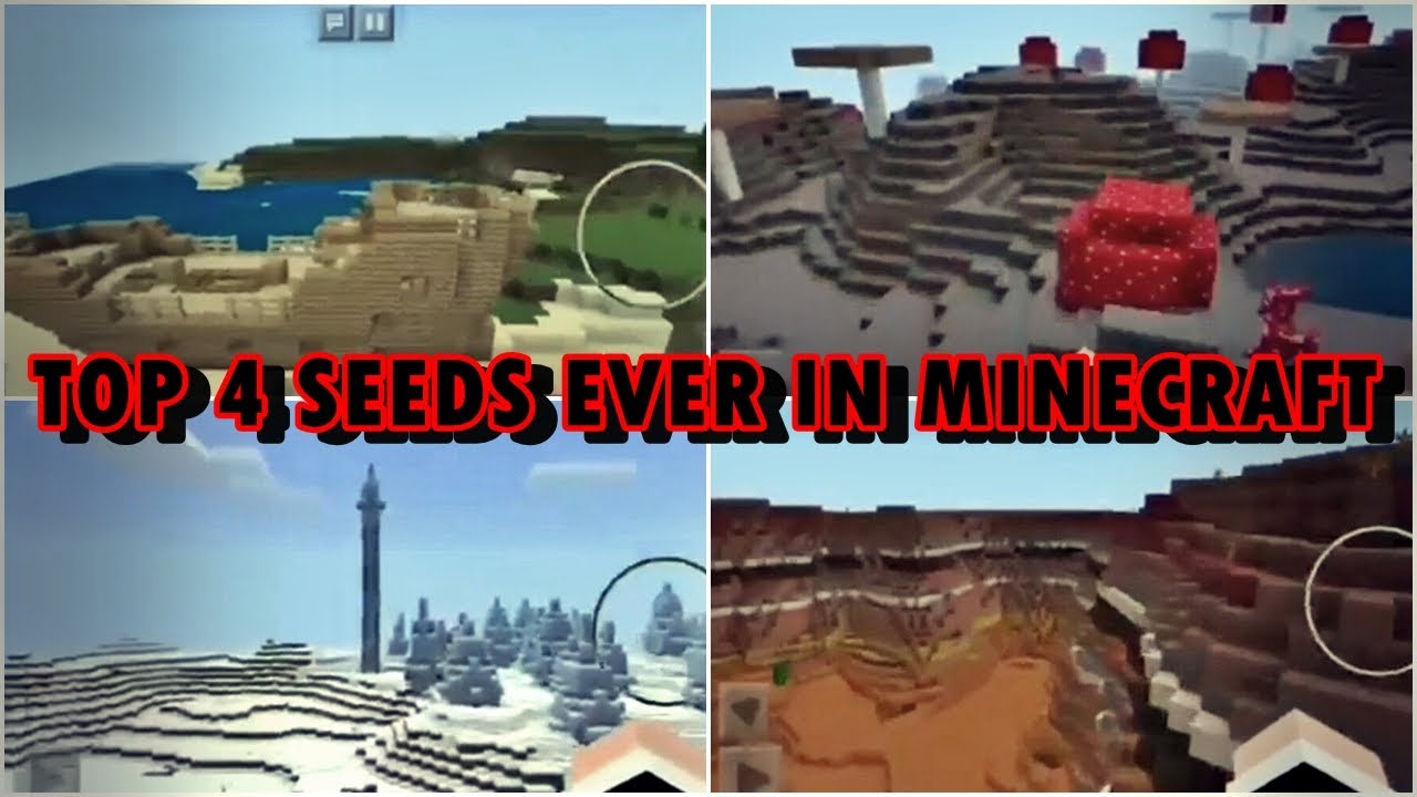 Latest top 4 seeds in Minecraft 2020. BY BRUTAL GAMING. - YouTube