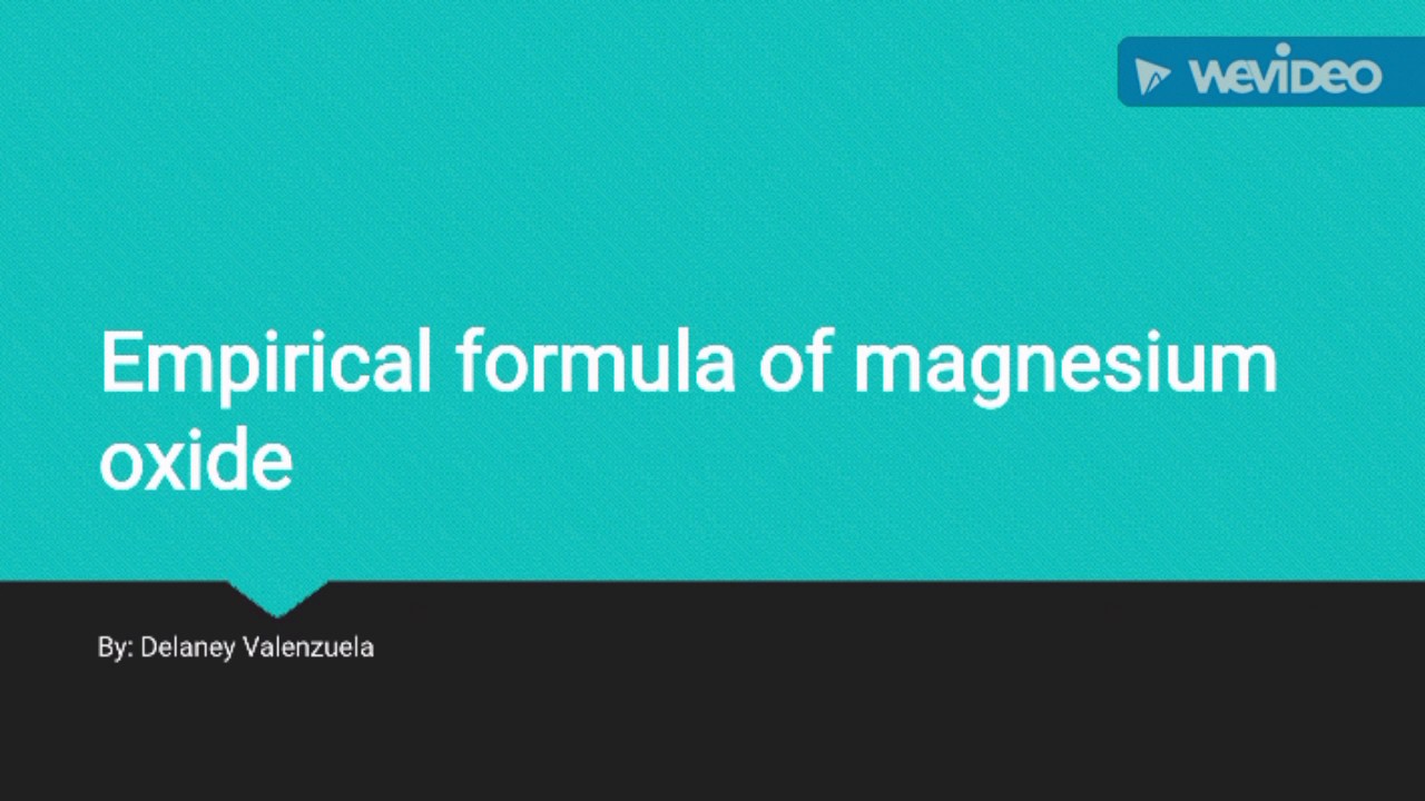 Empirical formula of magnesium oxide - YouTube