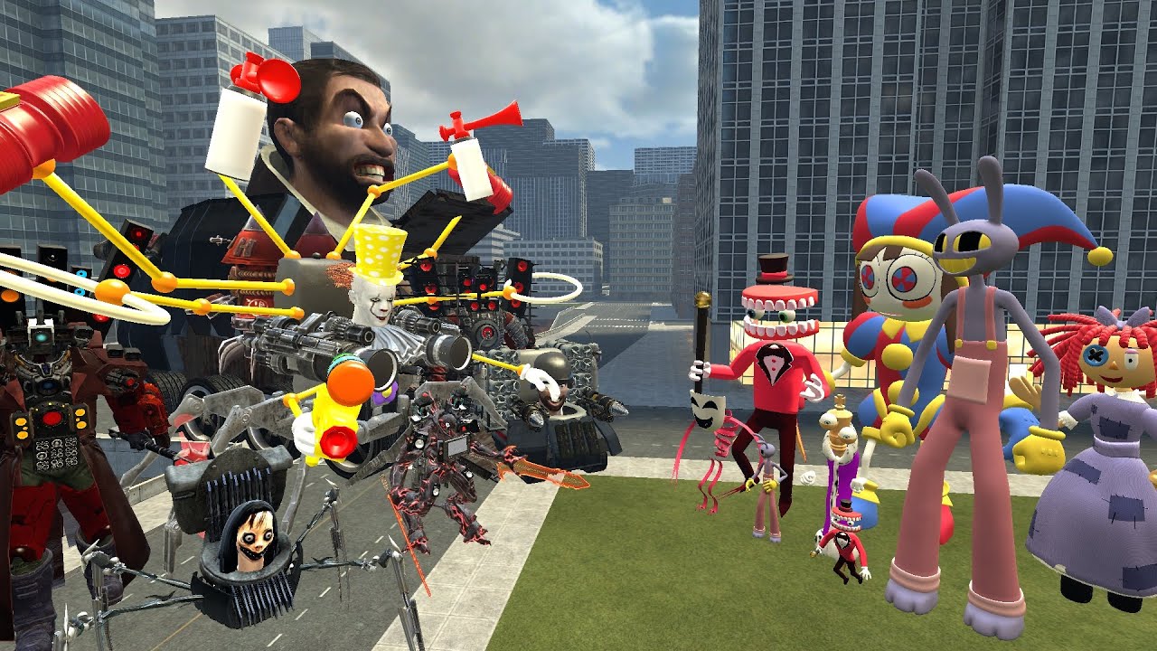 NEW TADC RAGATHA , AND KINGER V.S. ALL SKIBIDI MULTIVERSE IN GARRYS MOD ...