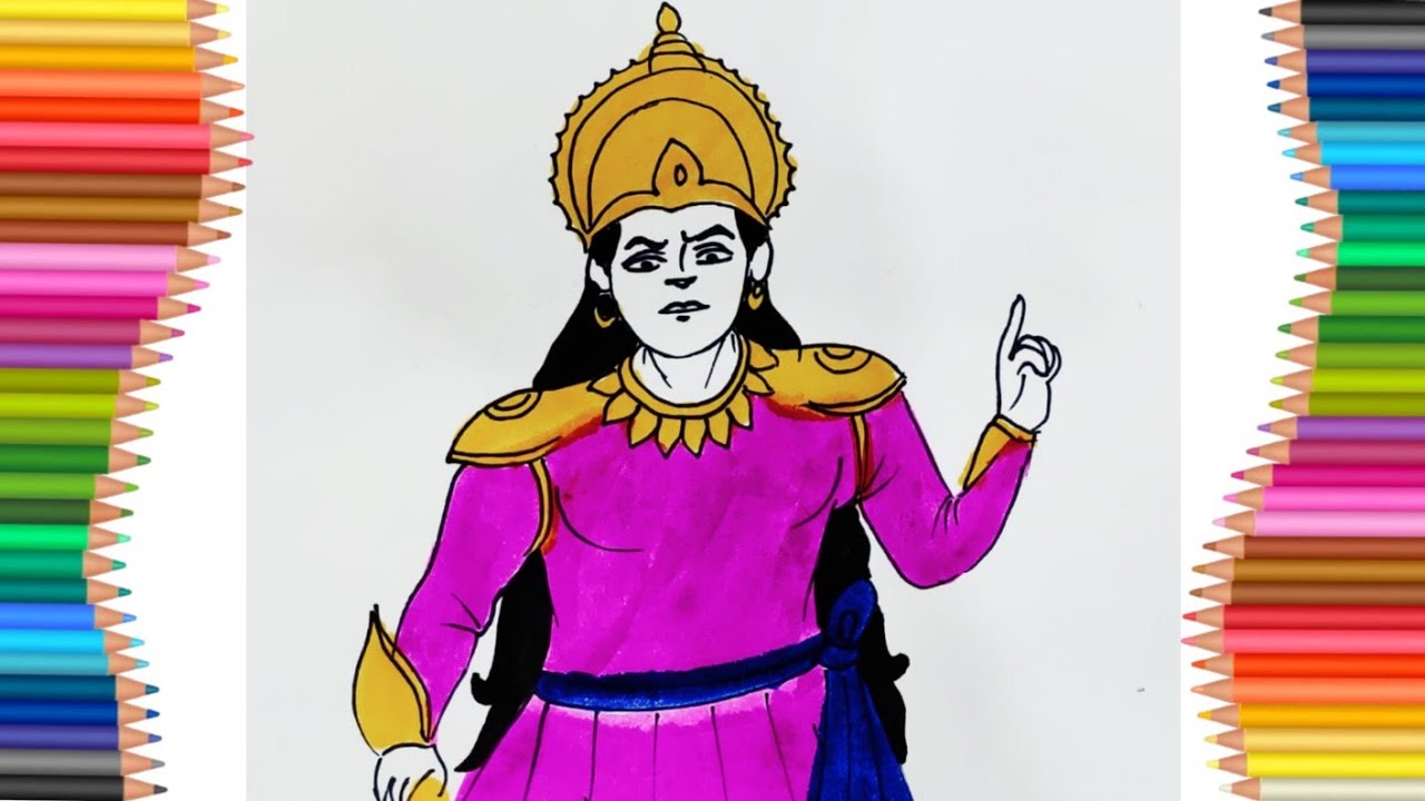 Rani Durgavati Drawing | How To Draw Rani Durgavati Sketch | Rani ...