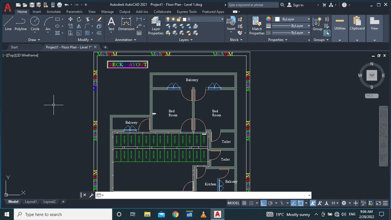 12 #How to design Mivan shuttering Deck Layout in AutoCAD - YouTube