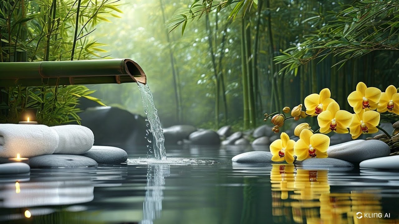 Piano and Water Sounds For Deep Sleep In Less Than 5 Minutes; Relaxing ...