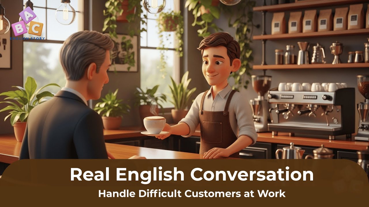 How to Handle Difficult Customers at Work | Real English Conversation ...